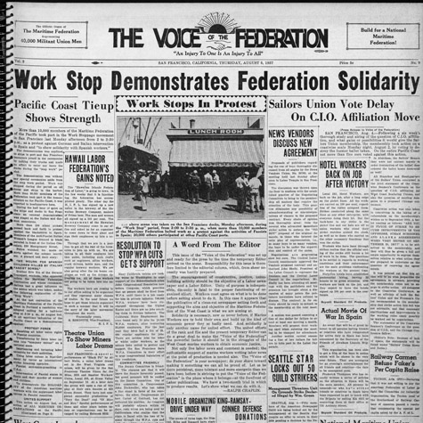 Voice of the Fed. | Maritime Fed. Pacific | Union Newspaper