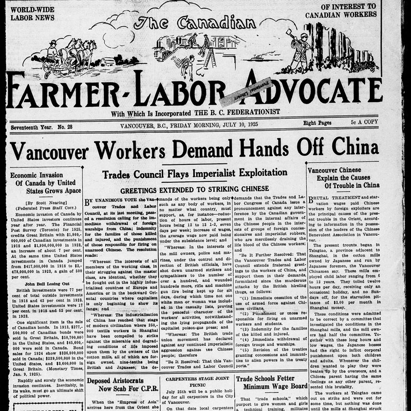 Canadian Farmer-Labor Advocate | Farmer-Labour Newspaper